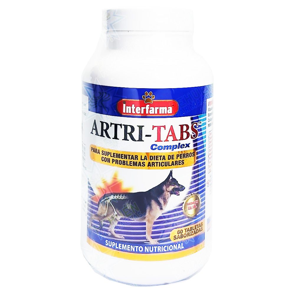 Artri-Tabs Complex Perros 60 Tabletas Saborizadas Interfarma | Pehuén ...